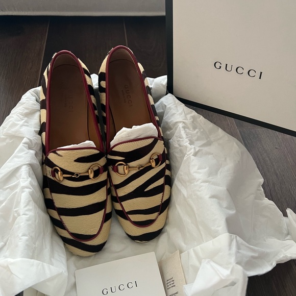 Gucci | Shoes | Gucci Animal Print Ponycalf 65 Loafer | Poshmark